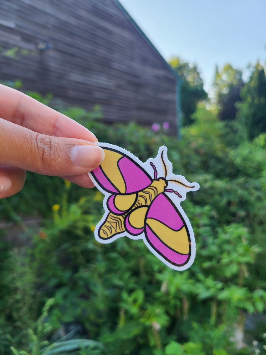 Luna Moth Vinyl Sticker Enchanting Decal for Laptops Water - Etsy