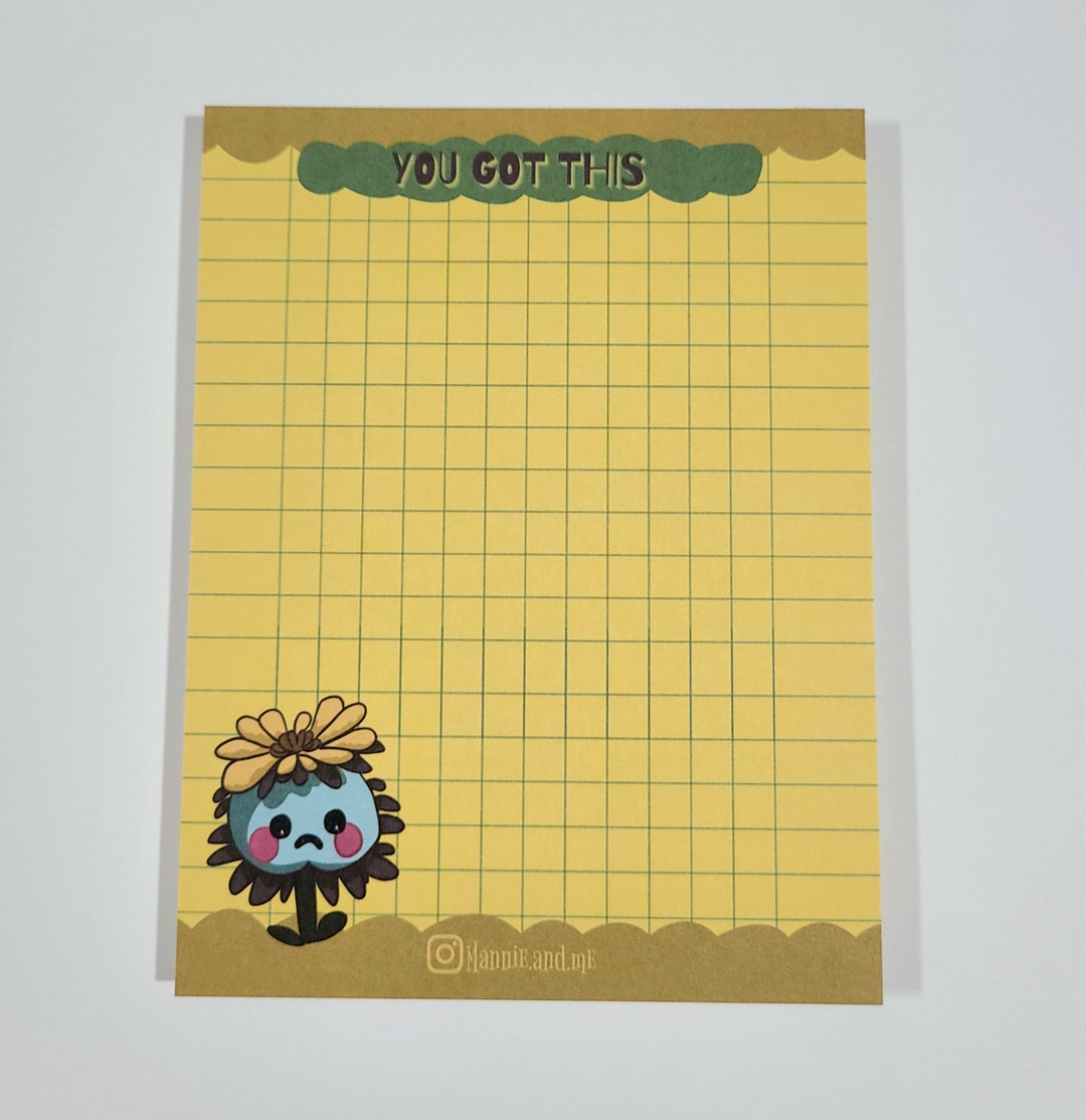 Memo Pad - Grid Notepad - Etsy