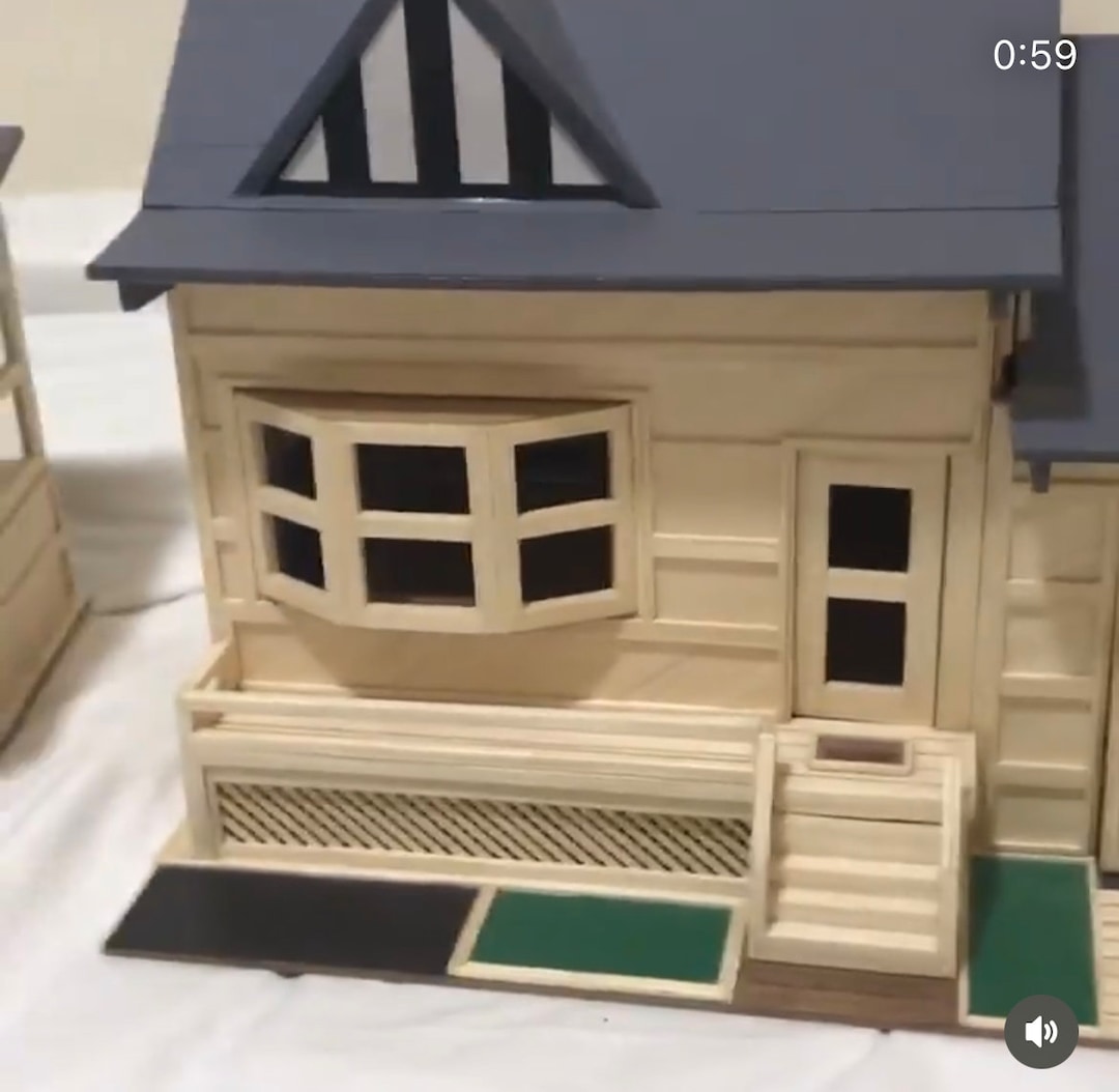 Matchstick Model House - Etsy