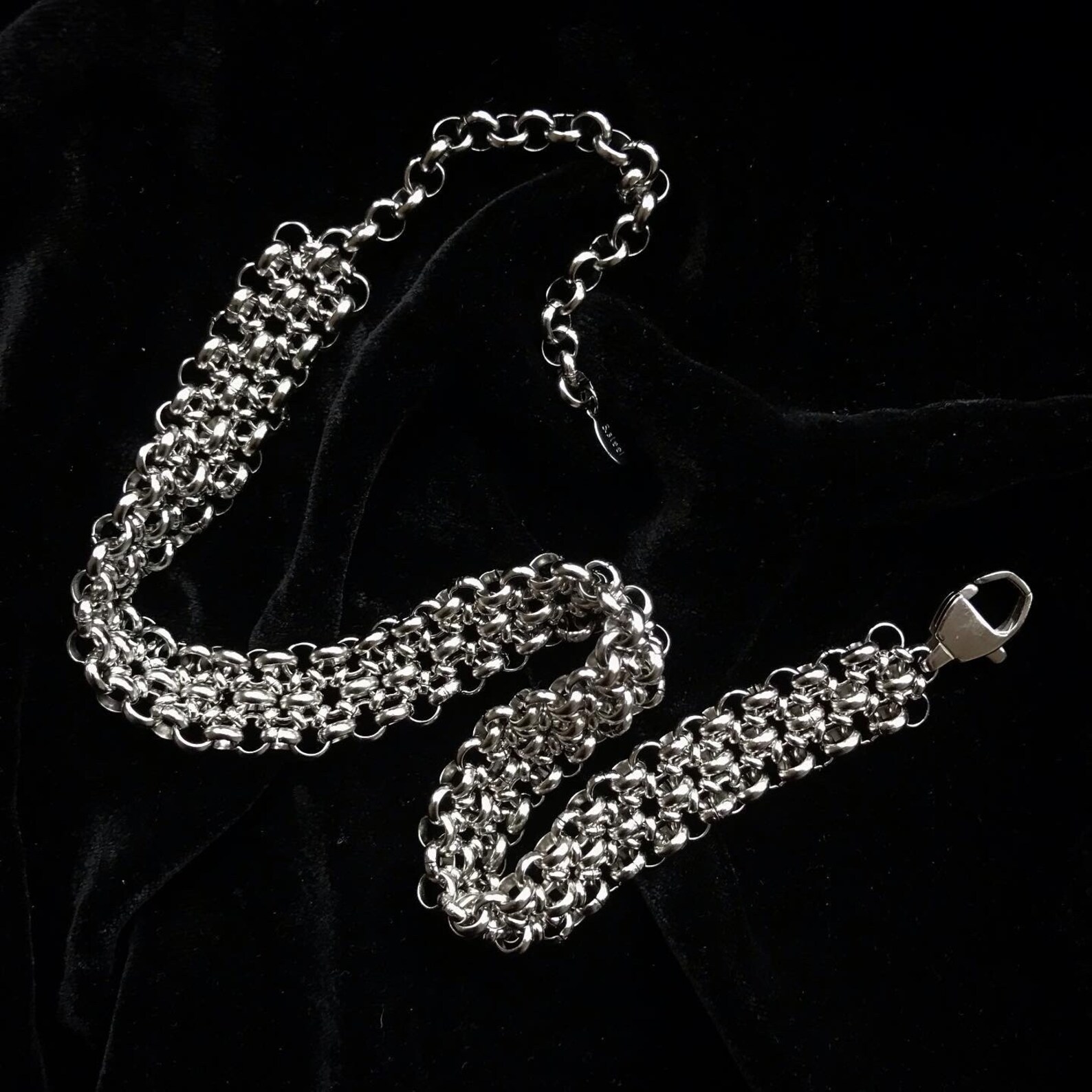 Rolo Chainmaille Choker Necklace - Etsy