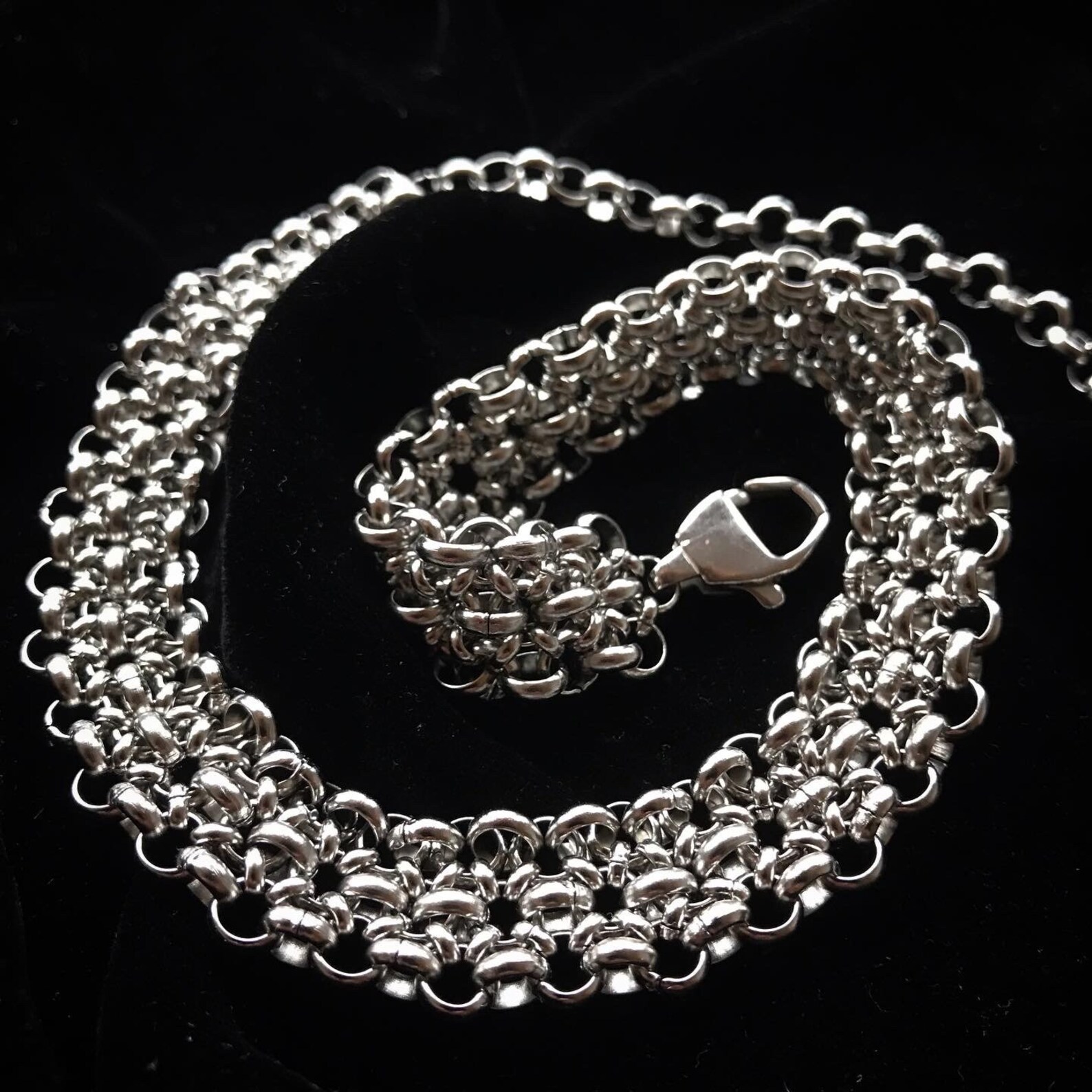 Rolo Chainmaille Choker Necklace - Etsy