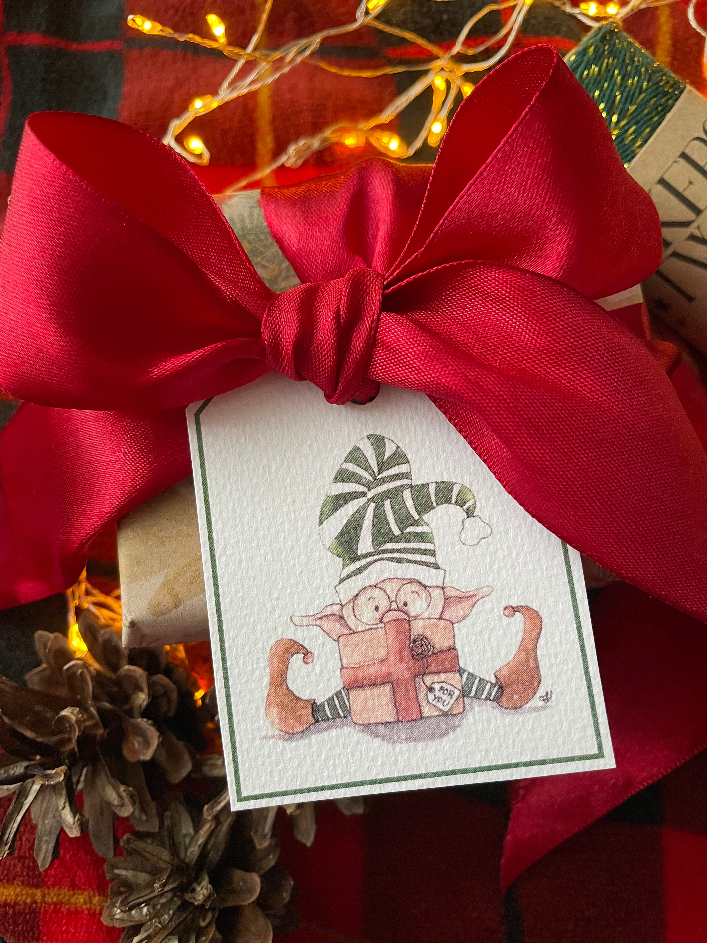 Set of 10 Handcrafted Christmas Labels: A Personal Touch for - Etsy
