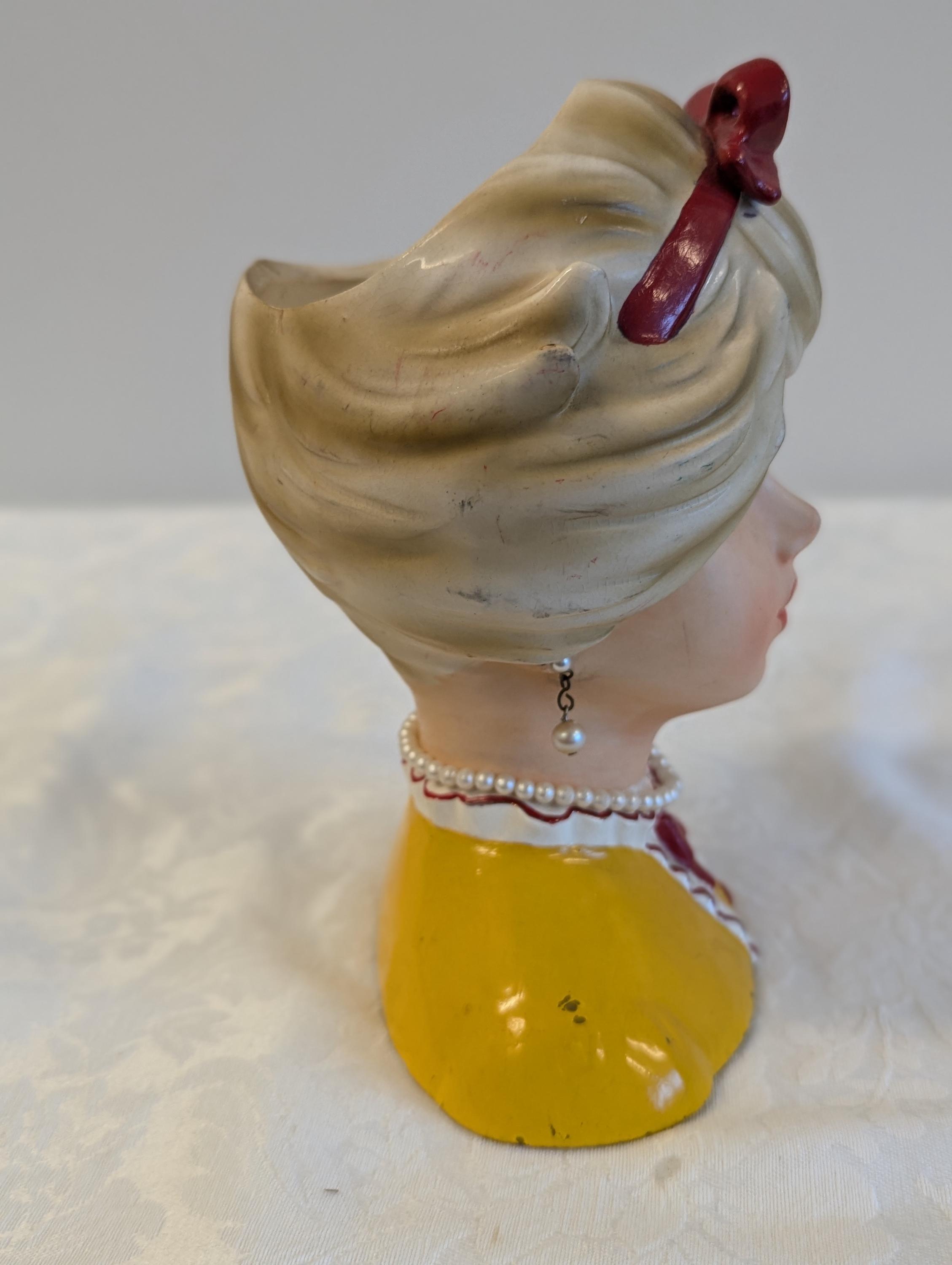 RELPO Lady Head Vase W/bow, Necklace, Earrings - Etsy