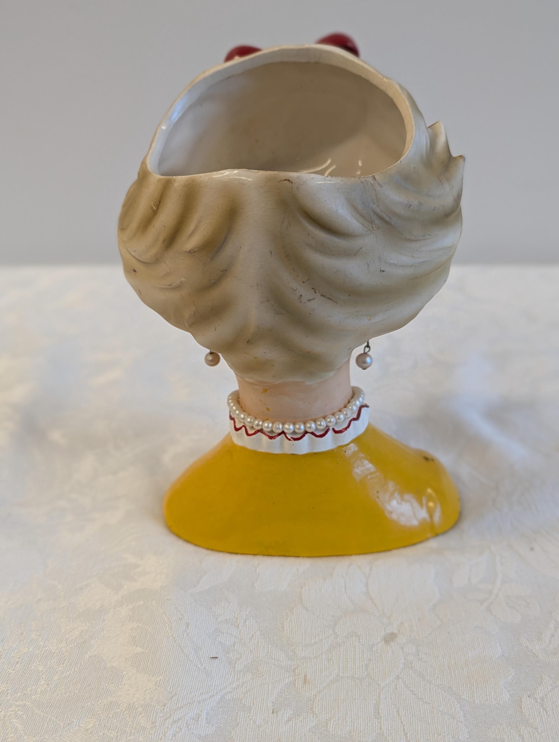 RELPO Lady Head Vase W/bow, Necklace, Earrings - Etsy