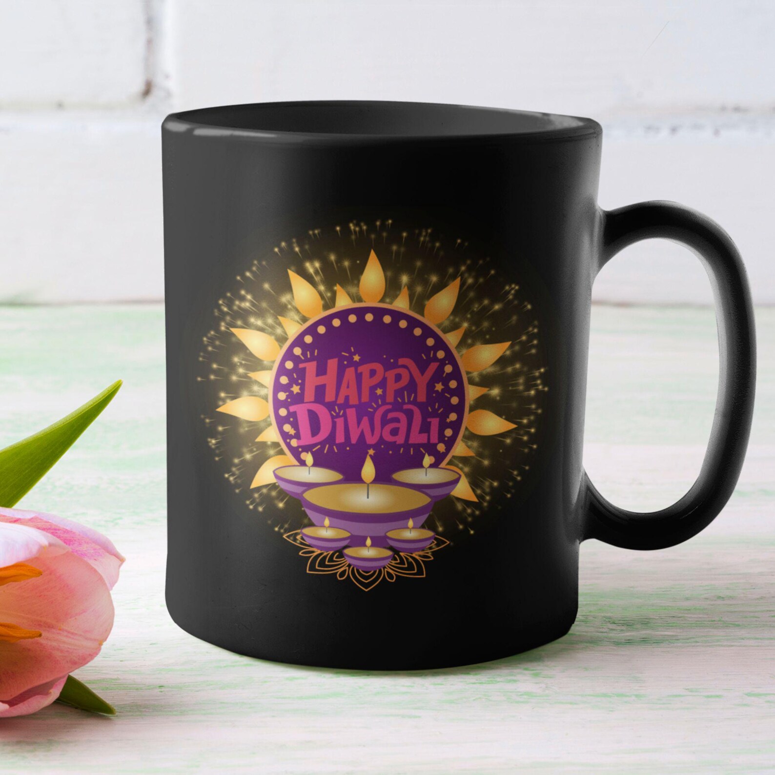 Diwali Mug,diwali Gift, Diwali Decoration, Happy Diwali,diwali Decor ...