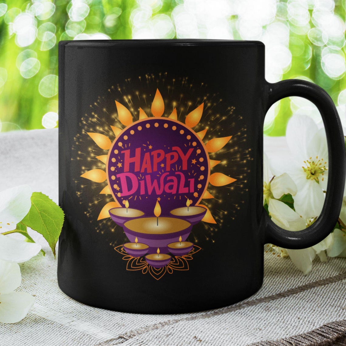 Diwali Mug,diwali Gift, Diwali Decoration, Happy Diwali,diwali Decor ...