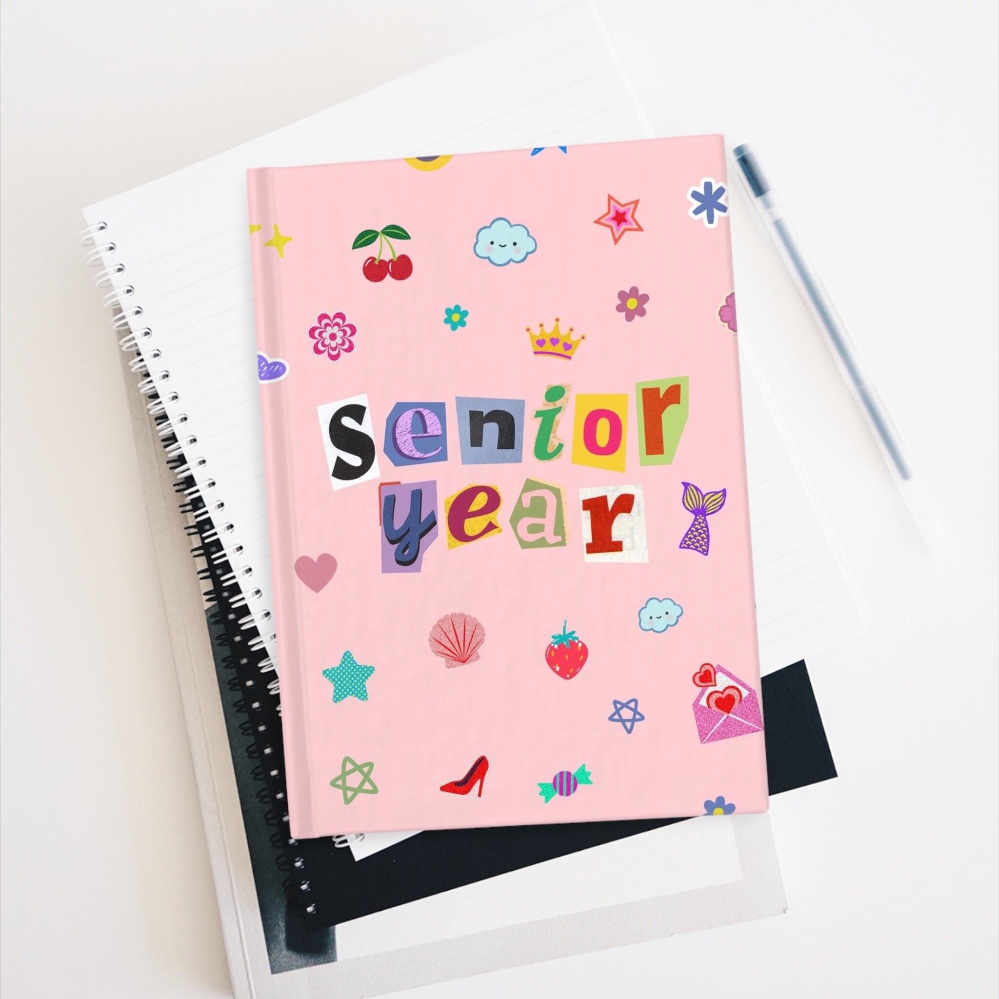 Senior Year Pink Journal Blank, Scrapbook Journal, Teenagers ...