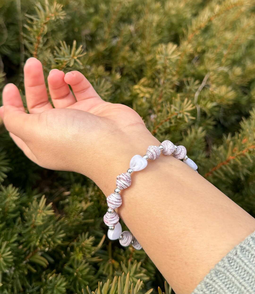 Artisanal Handmade Paper Bead Bracelets: Customizable Fit for Every ...