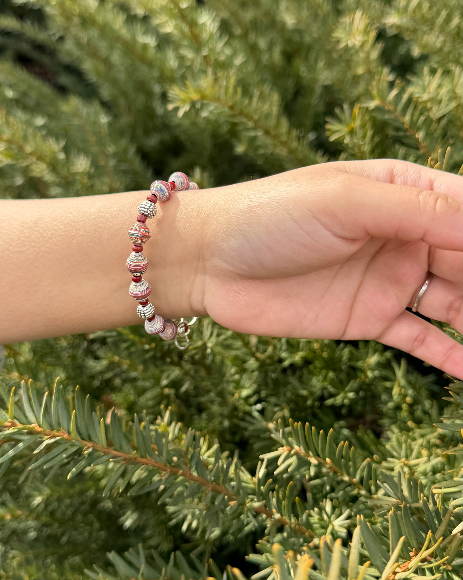 Artisanal Handmade Paper Bead Bracelets: Customizable Fit for Every ...