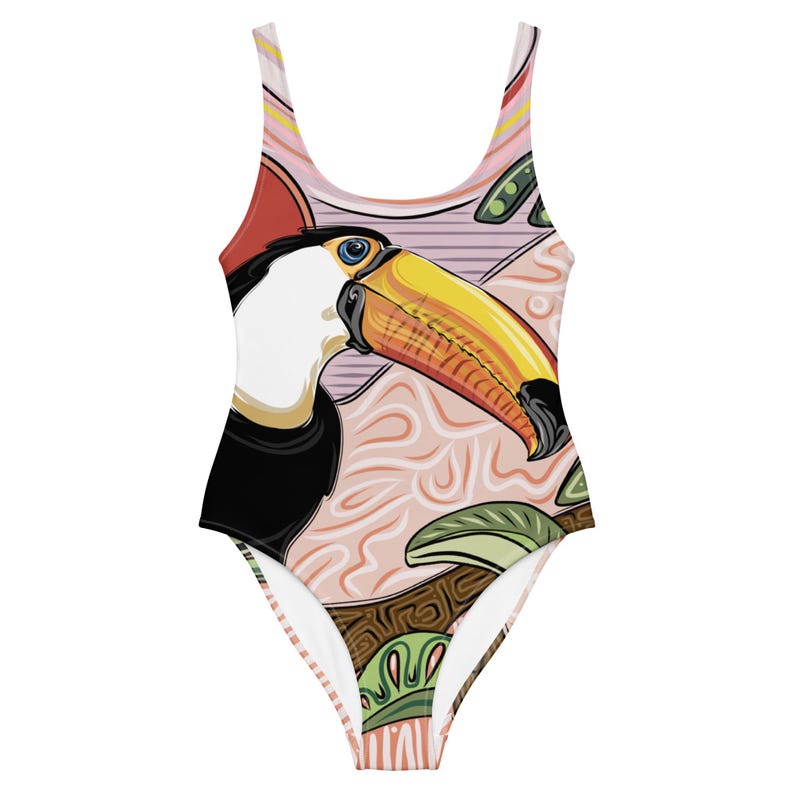 Tropical Toucan Swimsuit | Rainforest Bird One-piece Women's Bathing ...