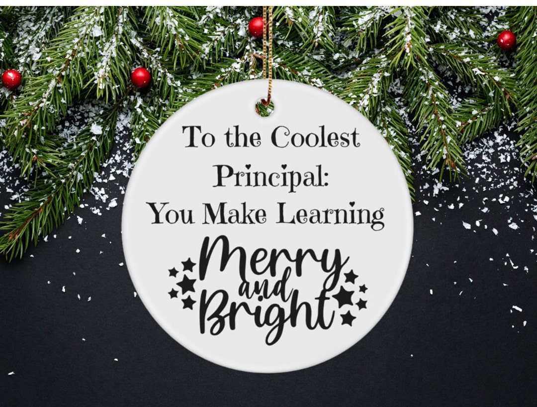 Principal Gifts, School Principal Ornaments, Christmas Gift for ...