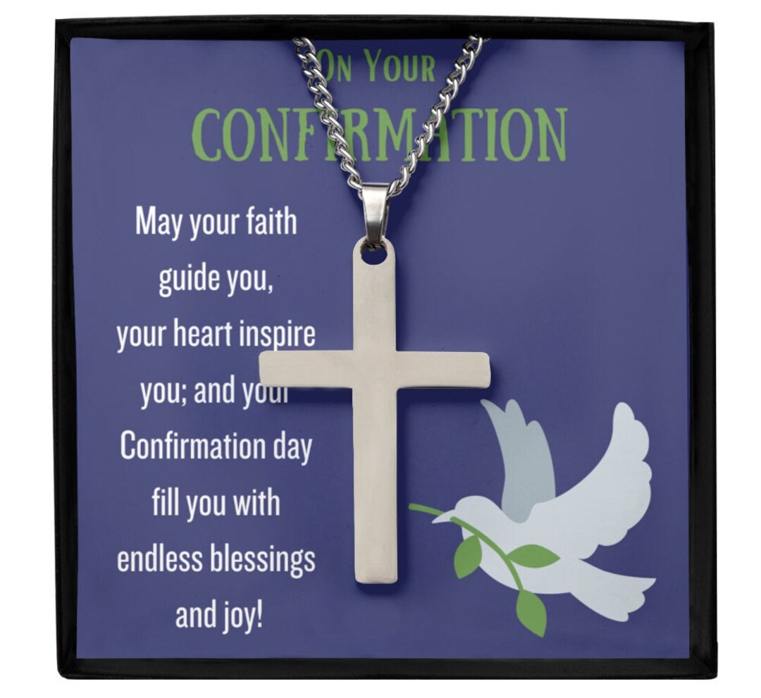 Confirmation Gifts for Boys, Confirmation Cross Gift for Boys With ...
