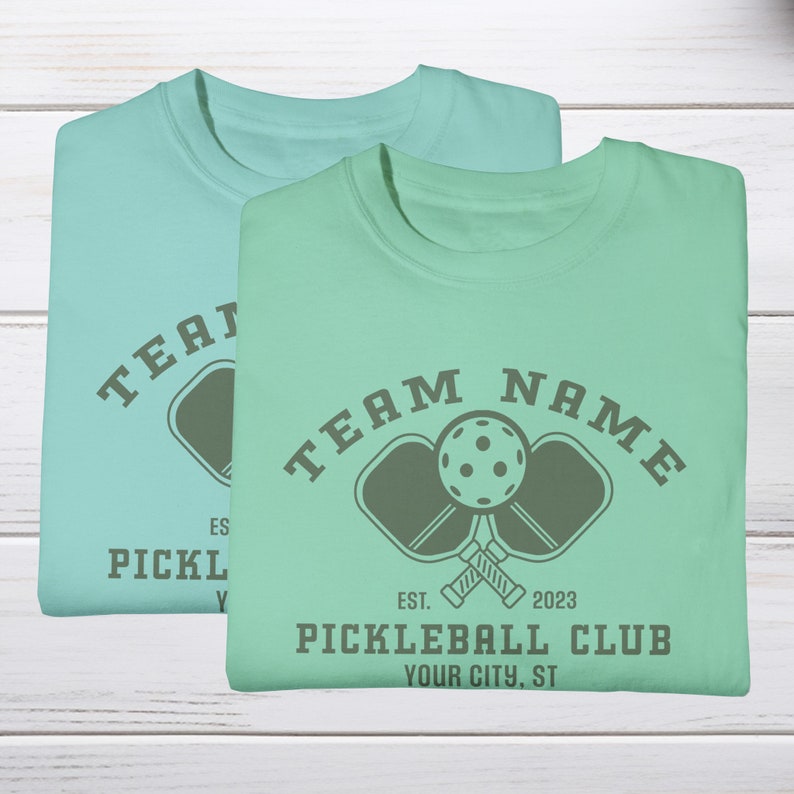 Personalized Pickleball Team Shirt Matching Duo With Custom Team Name ...