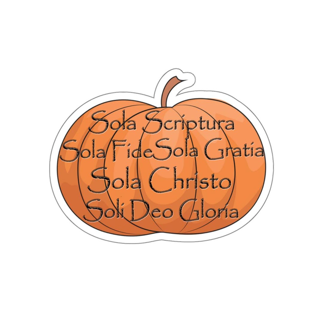 Reformation Laptop Sticker, Five Solas Vinyl Decal, Theology Gift ...