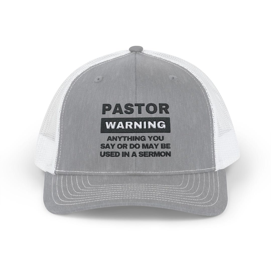Pastor Warning Hat - Funny Pastor Gift, Snapback Trucker Cap, Gift for ...