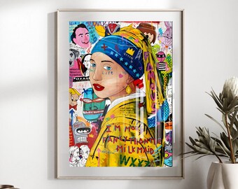 Graffiti Poster, Street Pop Art, Street Wall Art ,framed Print, Printed ...