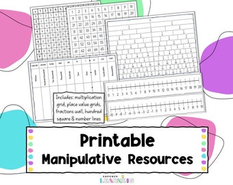 Pink Classroom Manipulatives, Resources for Elementary Schools, Primary ...