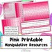 Pink Classroom Manipulatives, Resources for Elementary Schools, Primary ...