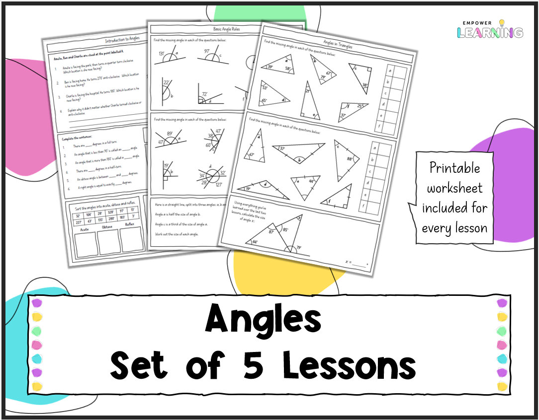 Complete Set of Angles Lessons, Resources for Teachers, Resources for ...