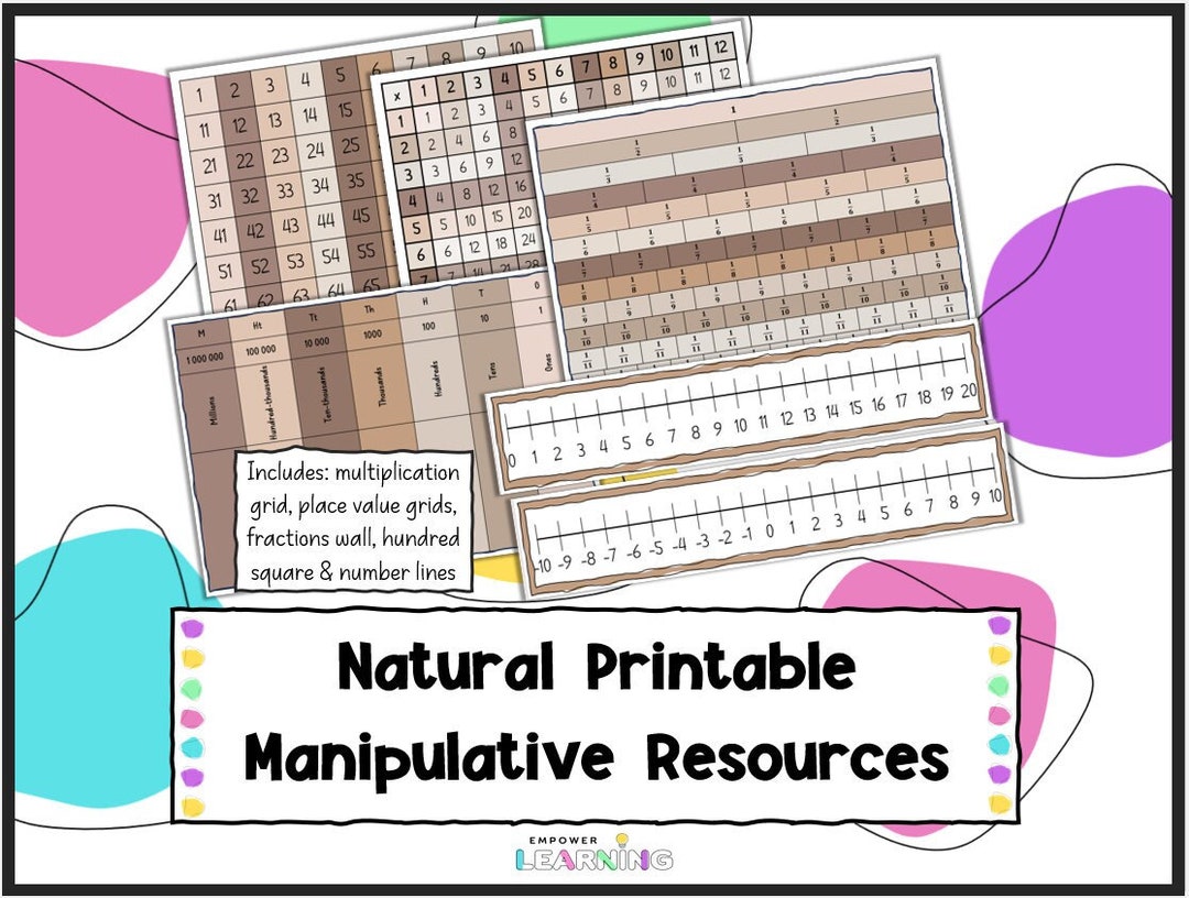 Natural Classroom Manipulatives, Resources for Elementary Schools ...