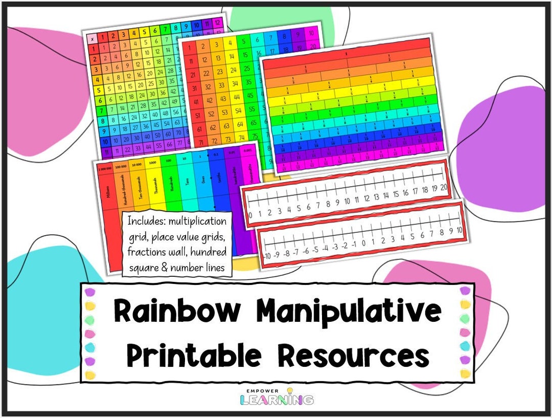 Rainbow Classroom Manipulatives, EYFS, KS1 and KS2 Teacher Resources ...