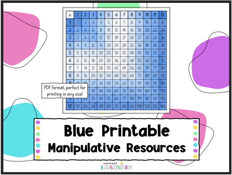 Blue Classroom Manipulatives, Resources for Elementary Schools, Forest ...