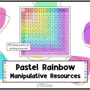 Pastel Rainbow Classroom Manipulatives, EYFS, KS1 and KS2 Teacher ...