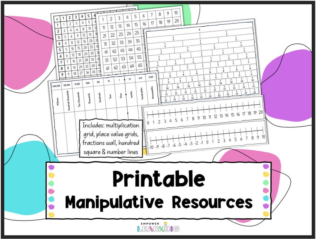 Primary Classroom Manipulatives, Resources for Elementary Schools ...