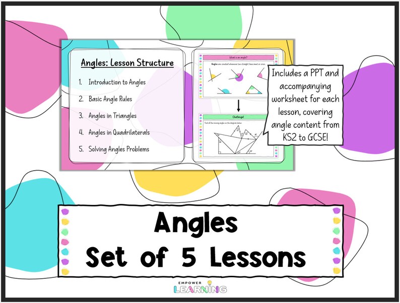 Complete Set of Angles Lessons, Resources for Teachers, Resources for ...