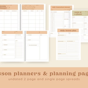 Homeschool Planner BUNDLE | Printable Planner | Minimal Design - Etsy