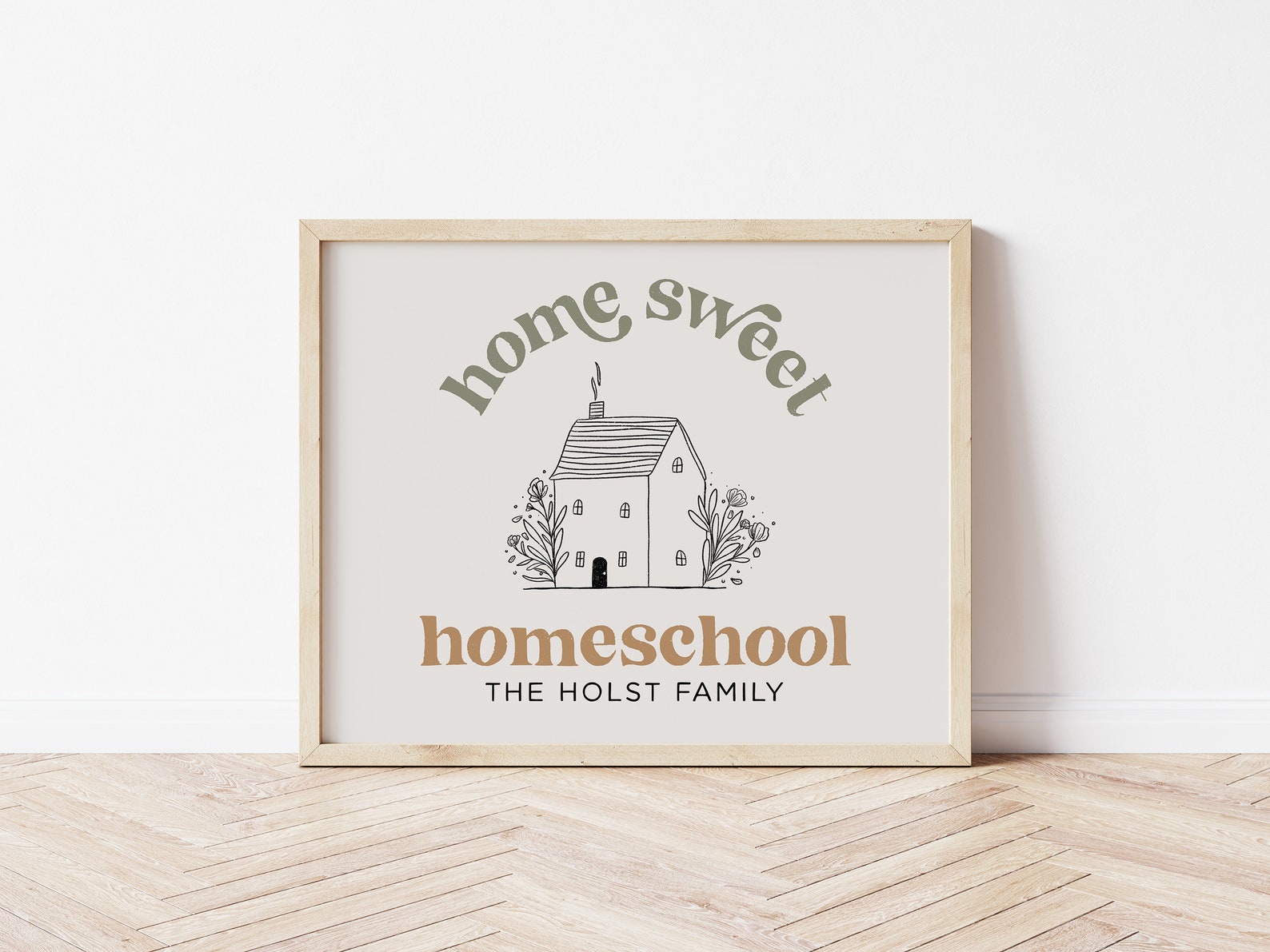 Home Sweet Homeschool Sign | Homeschool Printable Wall Art | Family ...