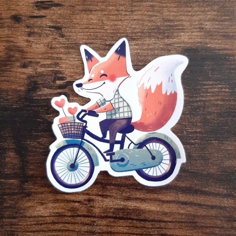 Fox Die Cut Sticker - Etsy