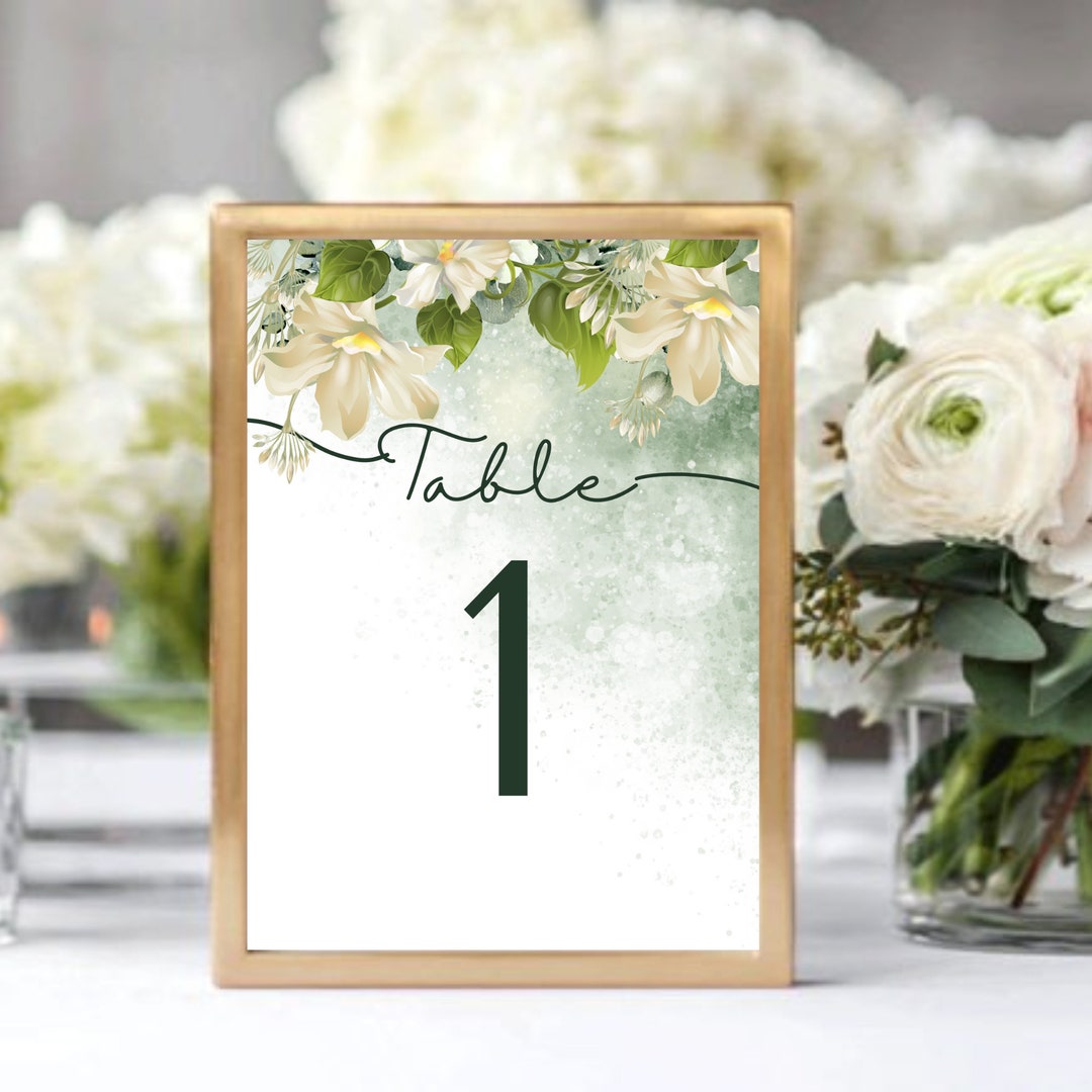 Printable Table Numbers - Etsy