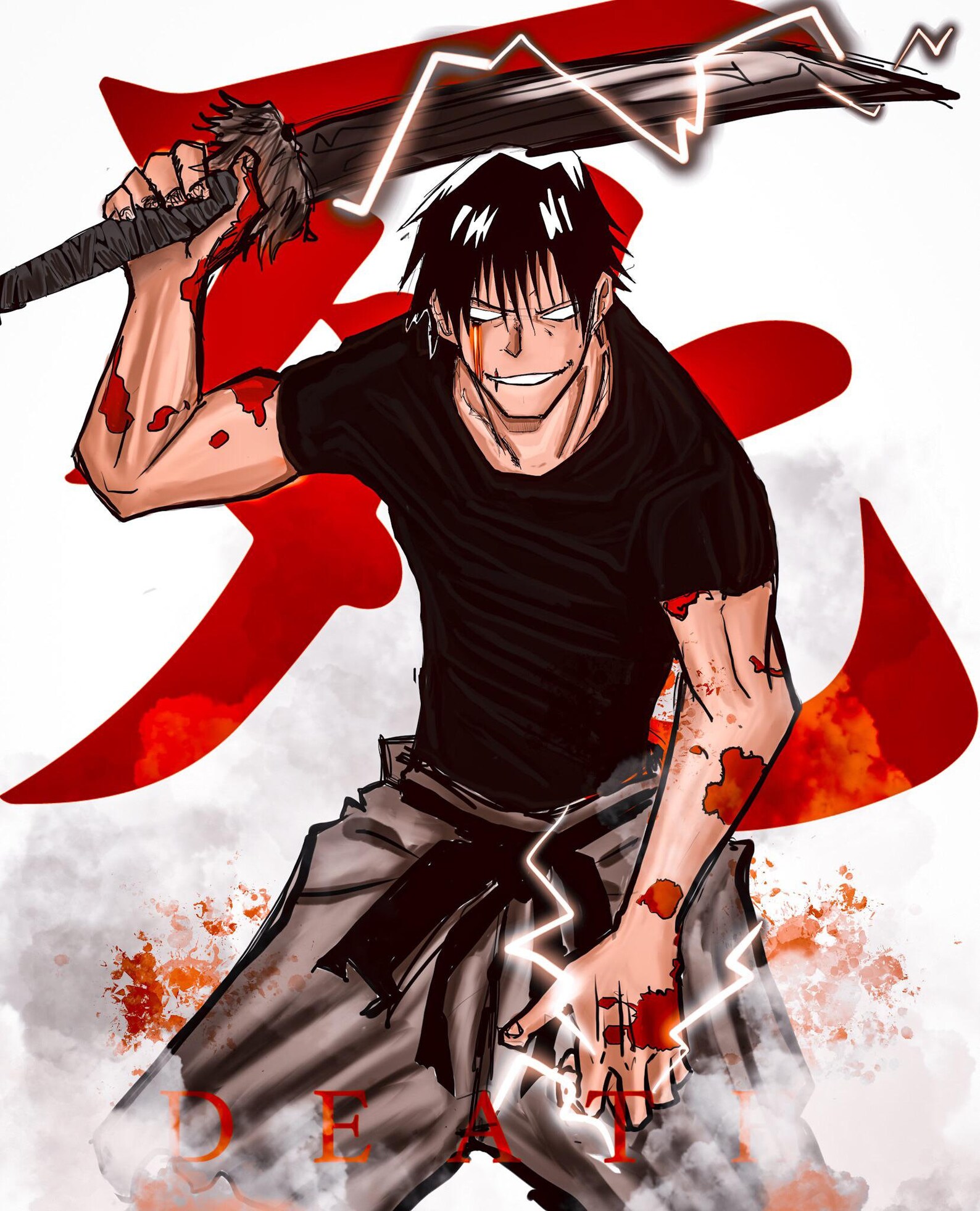Toji Fushiguro High-quality Printable Colored Manga Poster - Etsy