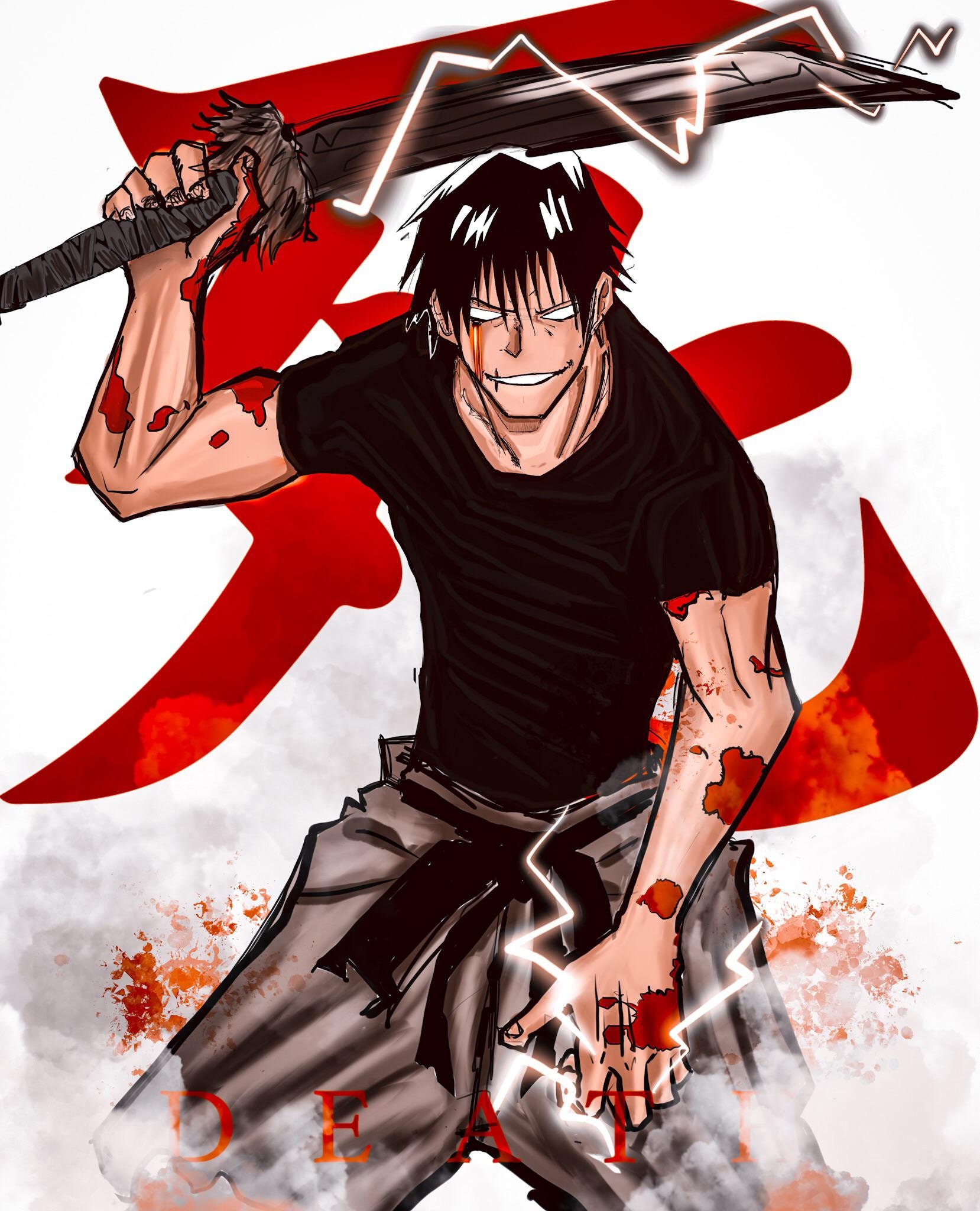 Toji Fushiguro High-quality Printable Colored Manga Poster - Etsy Australia