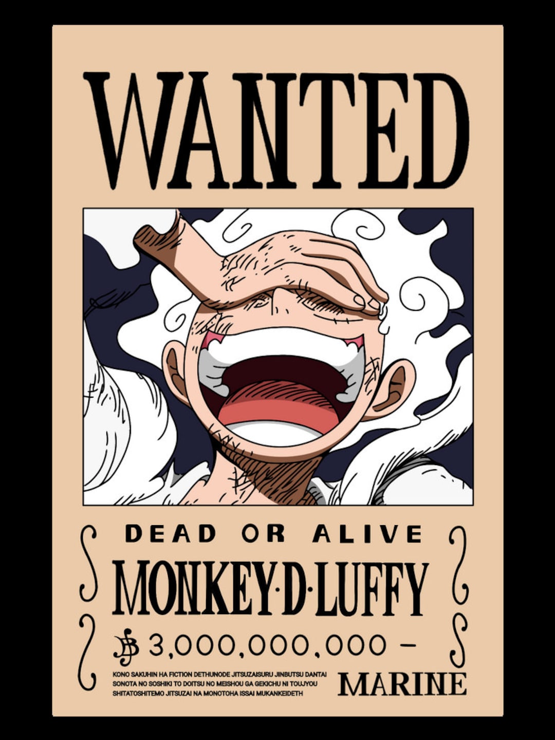 ONE PIECE wanted Stickers/posters Ready to Print - Etsy Australia