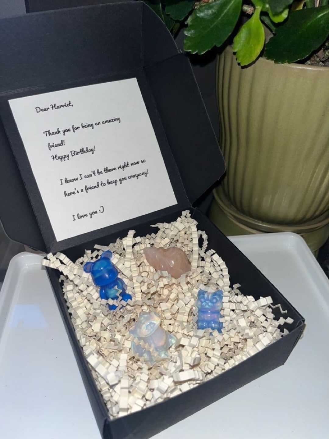 Ethical Crystal Bundle Animal Crystal Box Personalised - Etsy