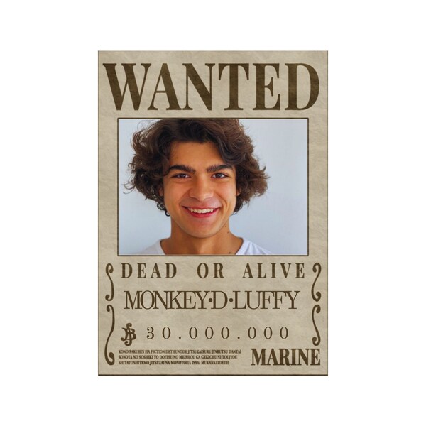 One Piece Live Action Wanted Poster - Etsy