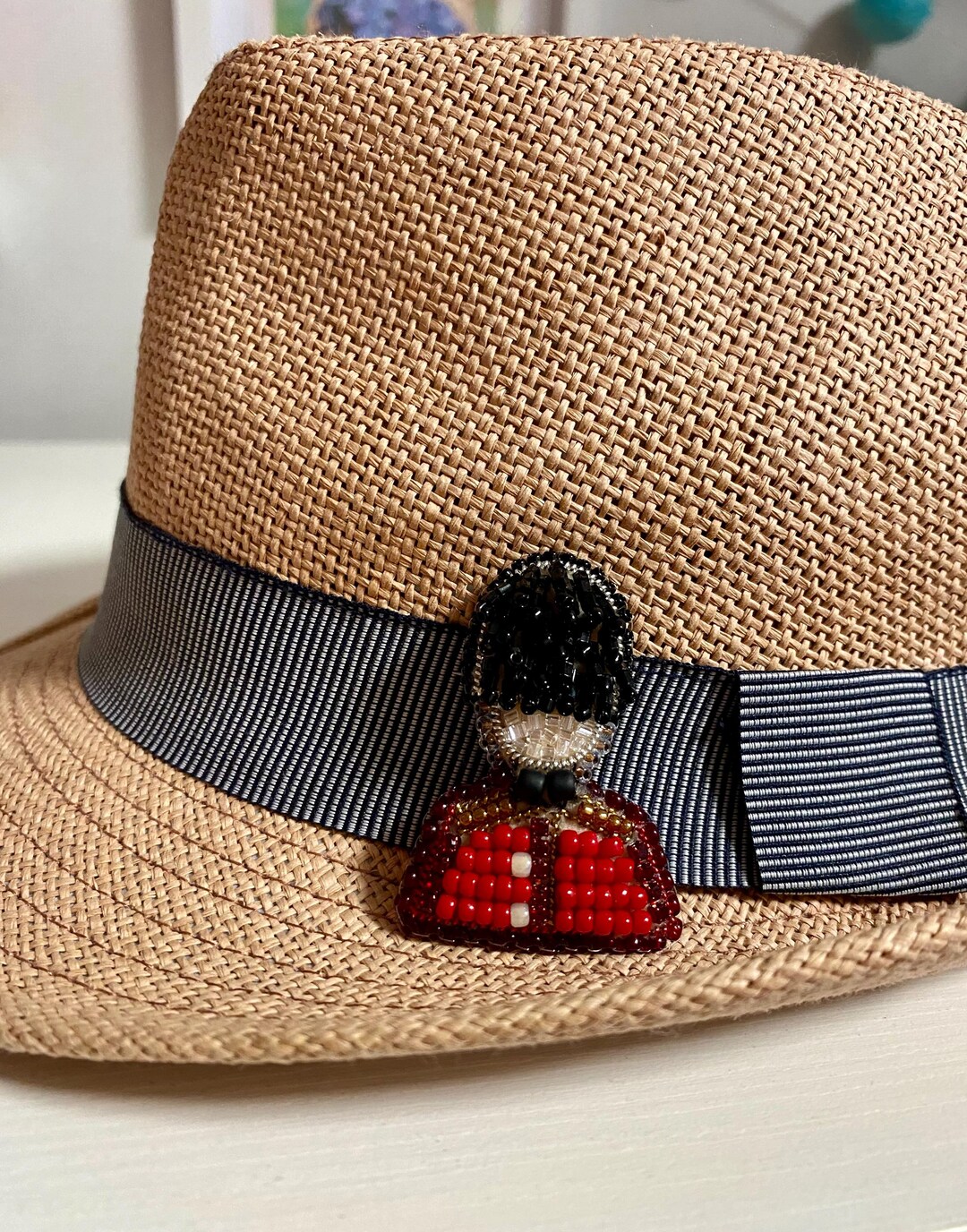 Red British Royal Guard Beaded Brooch/pin - Patriotic Hat or Lapel ...