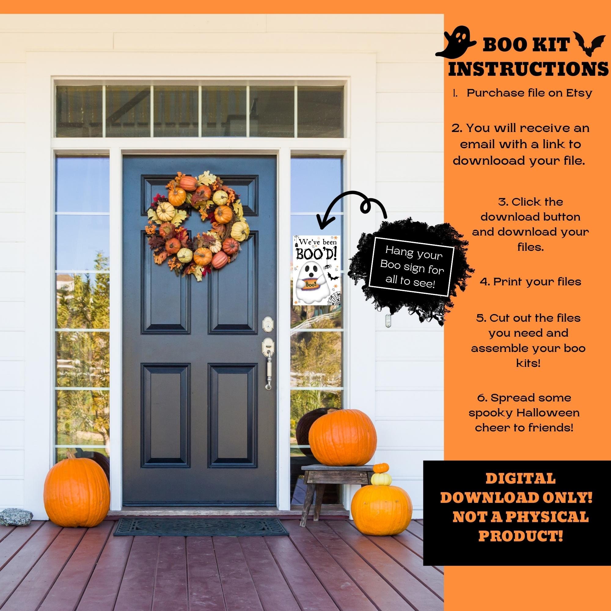 You've Been Boo'd Printable Halloween Activity Kit - Etsy