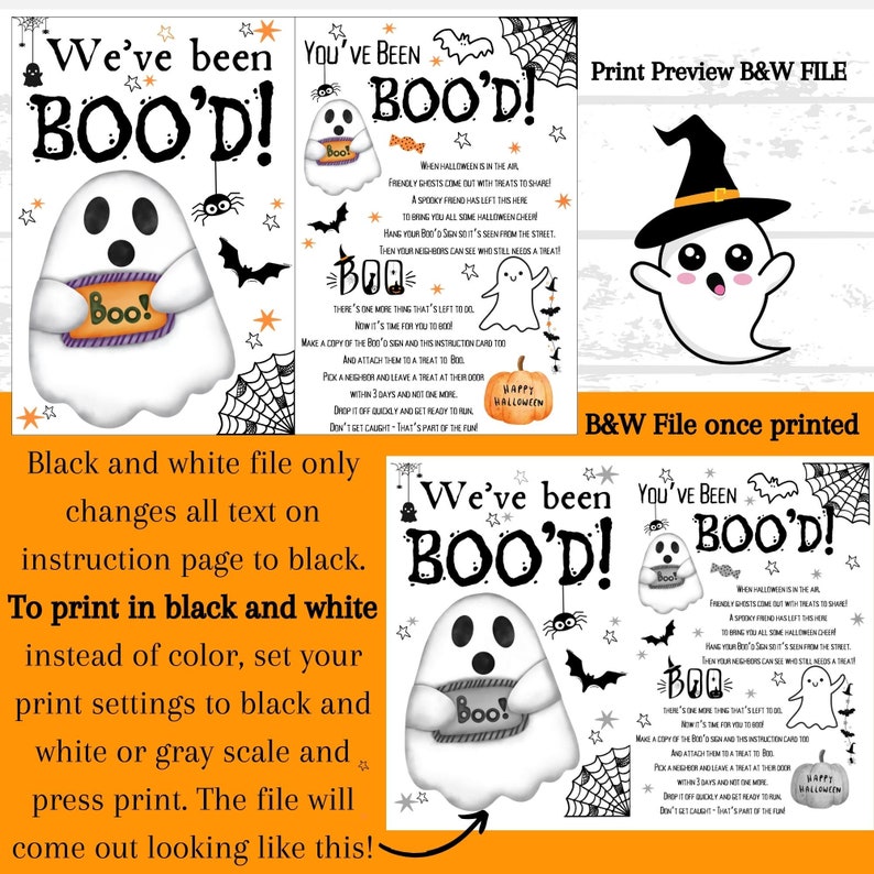You've Been Boo'd Printable Halloween Activity Kit, We've Been Booed ...