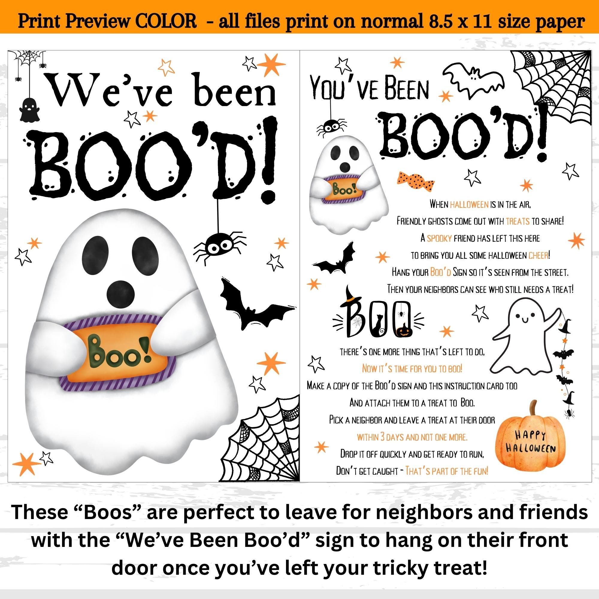 You've Been Boo'd Printable Halloween Activity Kit, We've Been Booed ...
