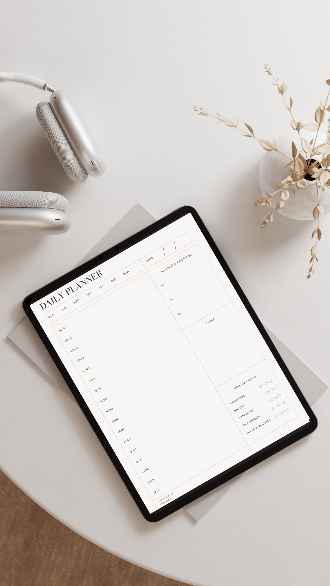 Digital Planner, Daily Planner, Undated Planner, Hourly Planner, Adhd ...