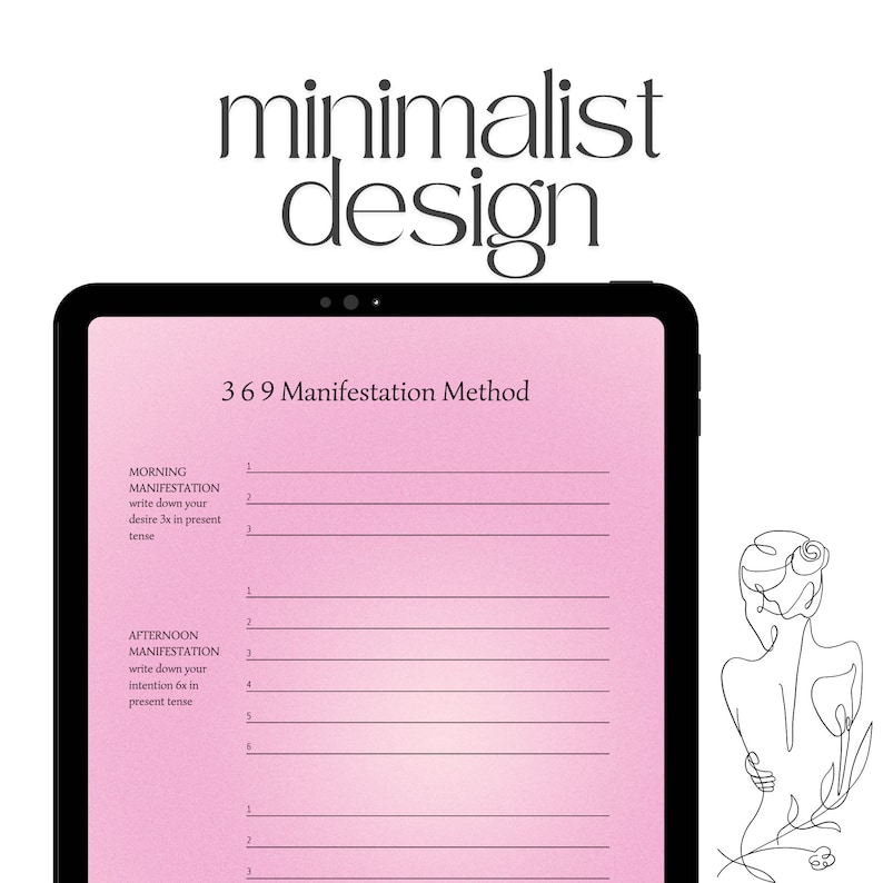 369 Manifestation Journal Template Undated Planner Adhd Manifesting ...