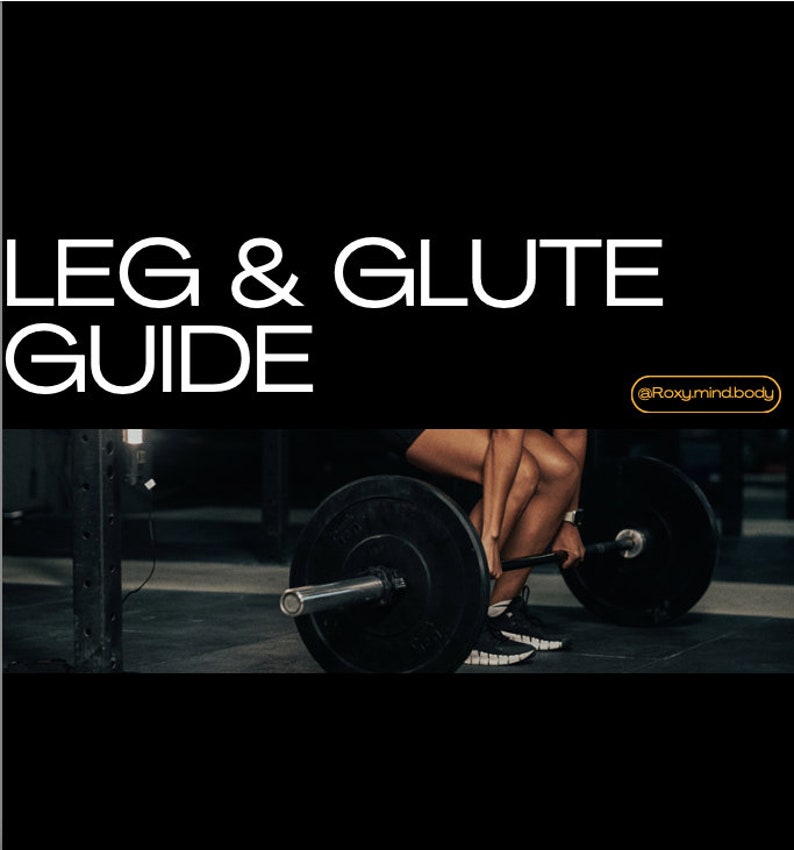 Leg and Glute Workout Guide - Etsy