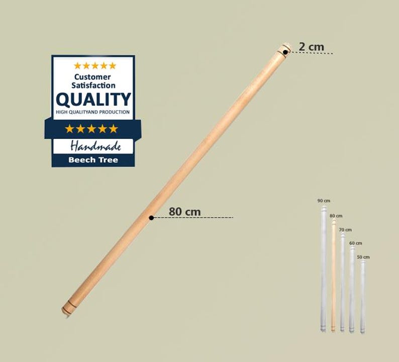 Handmade Beech Wood Oklava: Turkish Rolling Pin for Baklava - Etsy