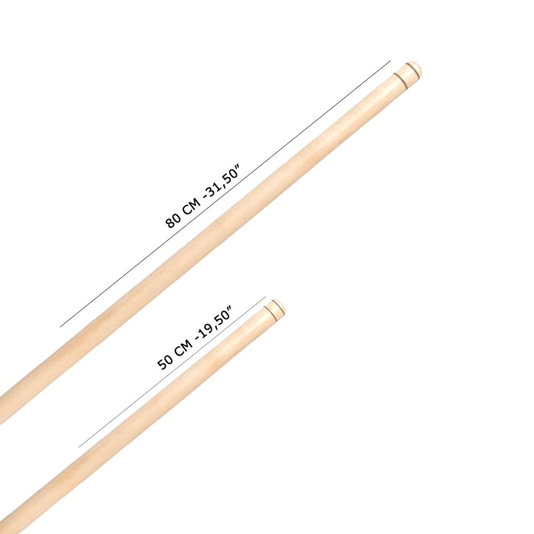 Handmade Beech Wood Turkish Rolling Pin Set: Thin Oklava for Baklava - Etsy