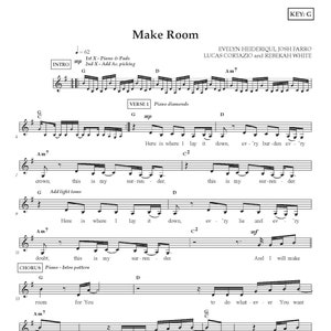 The Church Will Sing Make Room Sheet Music Hymn Piano Score Religious ...