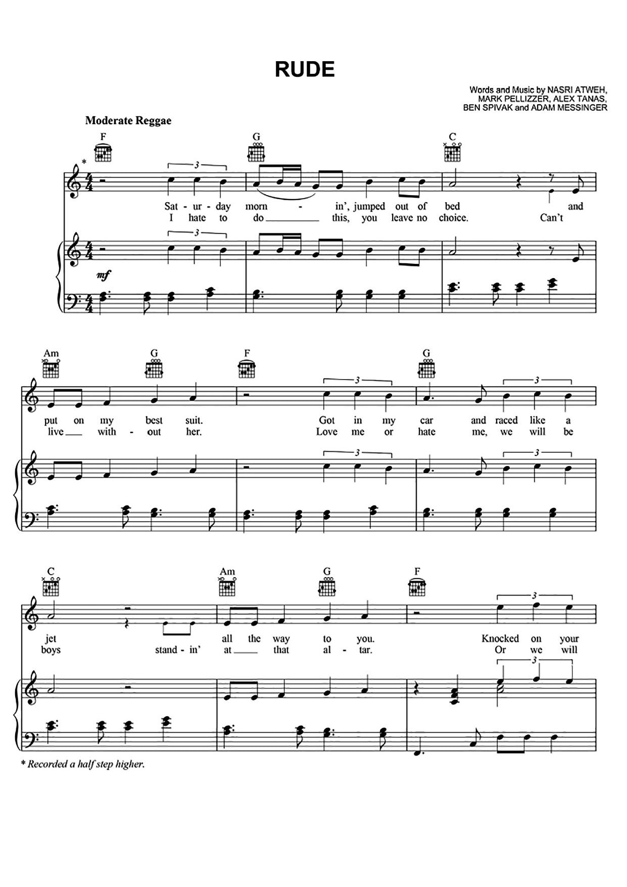 Magic Rude Sheet Music Instant Download Piano Notes - Etsy