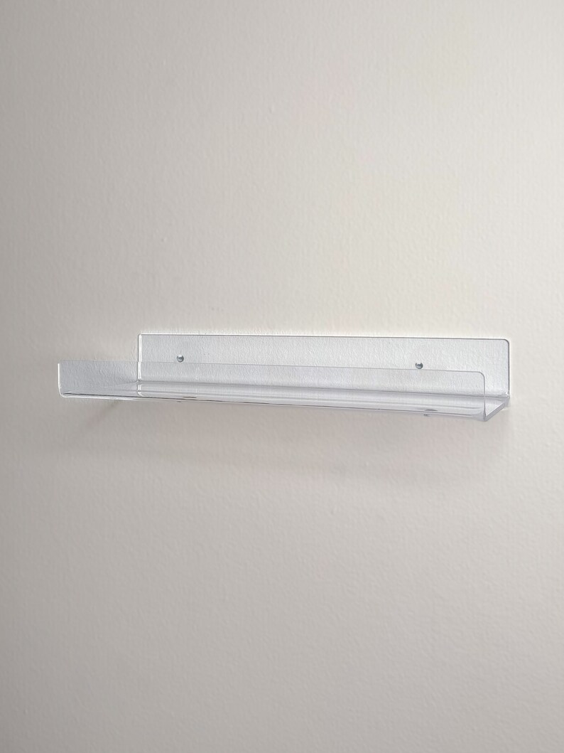 Clear Acrylic Shelf | Home Decor | Bathroom Storage Shelf | Bookshelf ...